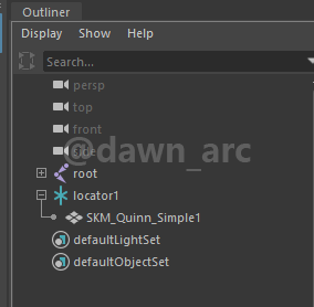 [Maya]Hierarchical Structure of Skinned Mesh in FBX for Unreal